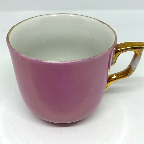 Accents | Vintage German Teacup Pink With Gold Trim | Poshmark